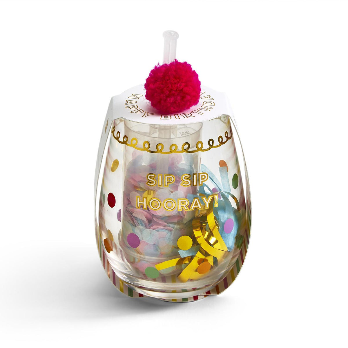 Sip Sip Hooray Stemless Glass — Barbara Stewart Interiors